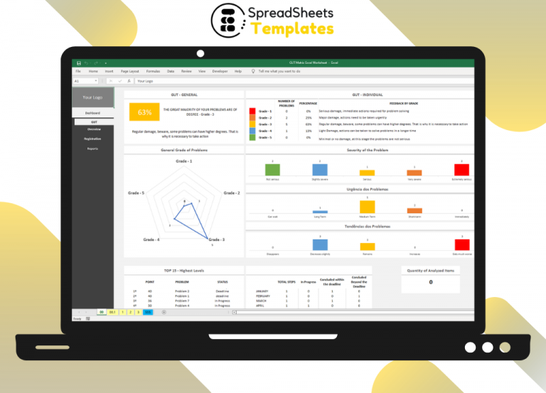 GUT Matrix Excel Worksheet - Spreadsheets Templates
